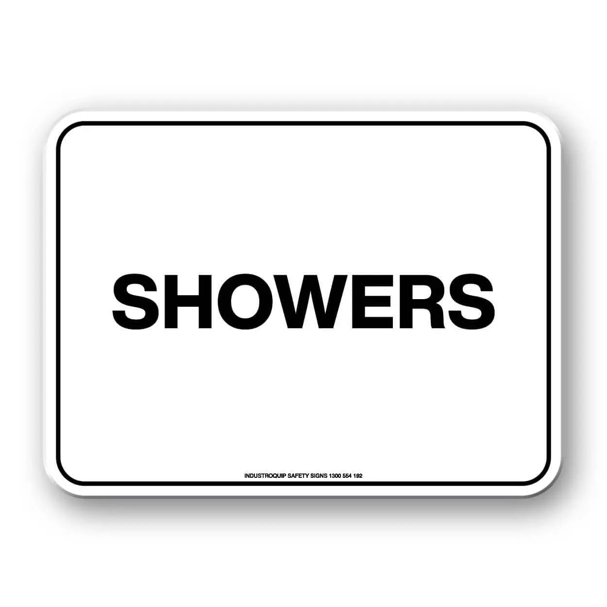Shop Essential Notice Sign - Showers Today!