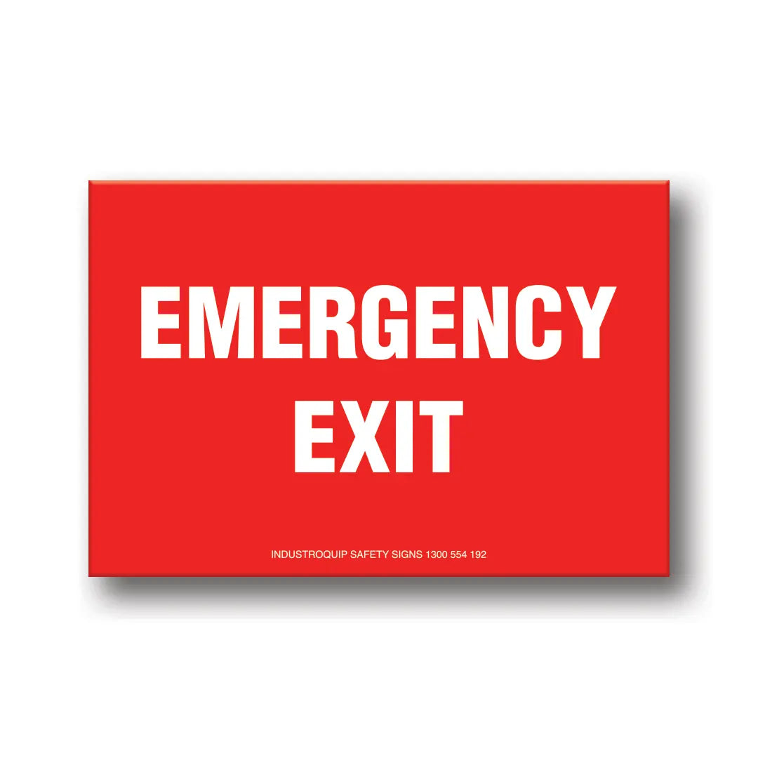 Discover Emergency Exit Stickers - Pack of 10 | Industro